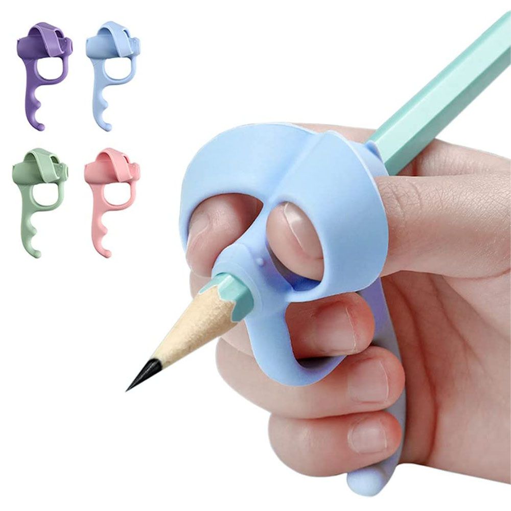 4 Pieces Pencil Grip Trainer for Left and Right Handed Handwriting Aid ...