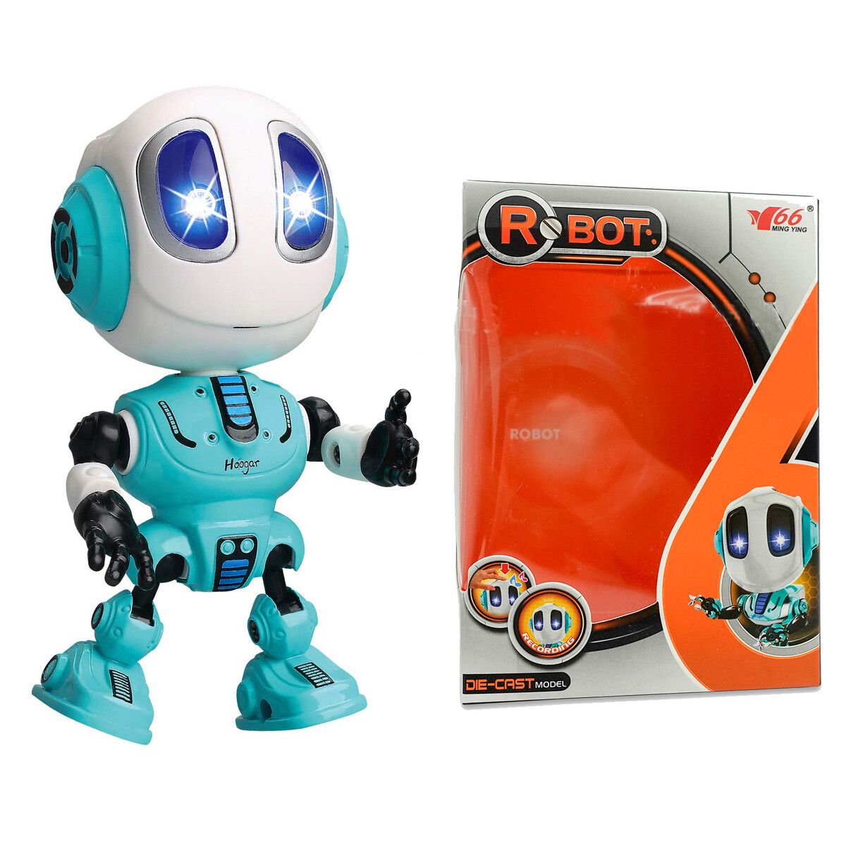 Smart Talking Robot Toy DIY USB Electric Toy Colorful LED Eyes ...