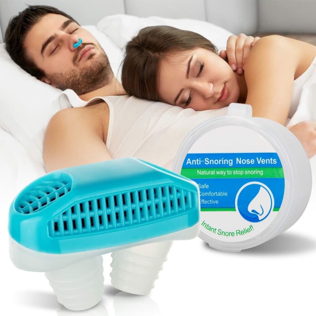 Anti Snoring Device,Snore Upgrade Stoppers Snoring,2 in 1 Nose Air ...