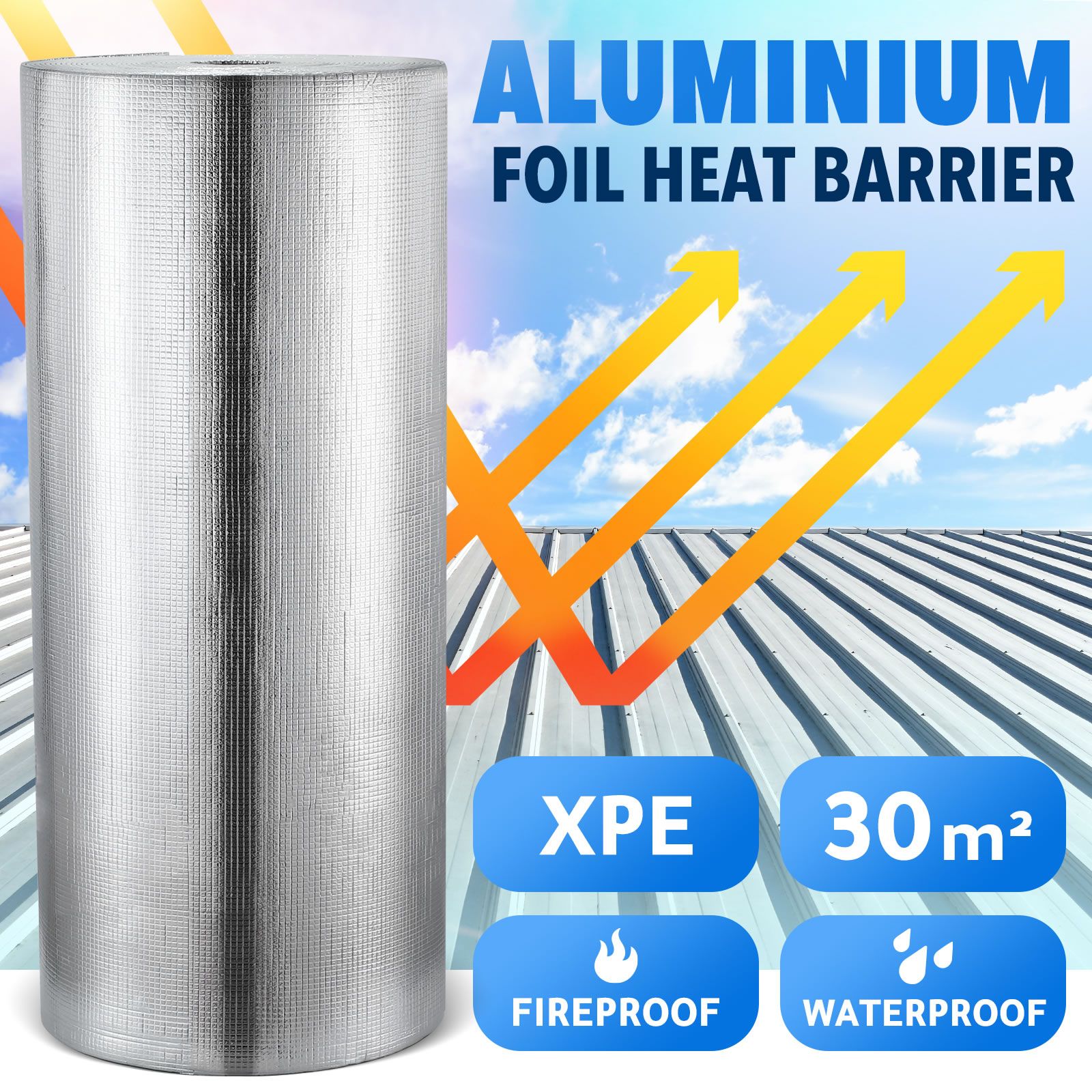 Foil Insulation Rolls Reflective Heat Shield Radiant Barrier Cell ...