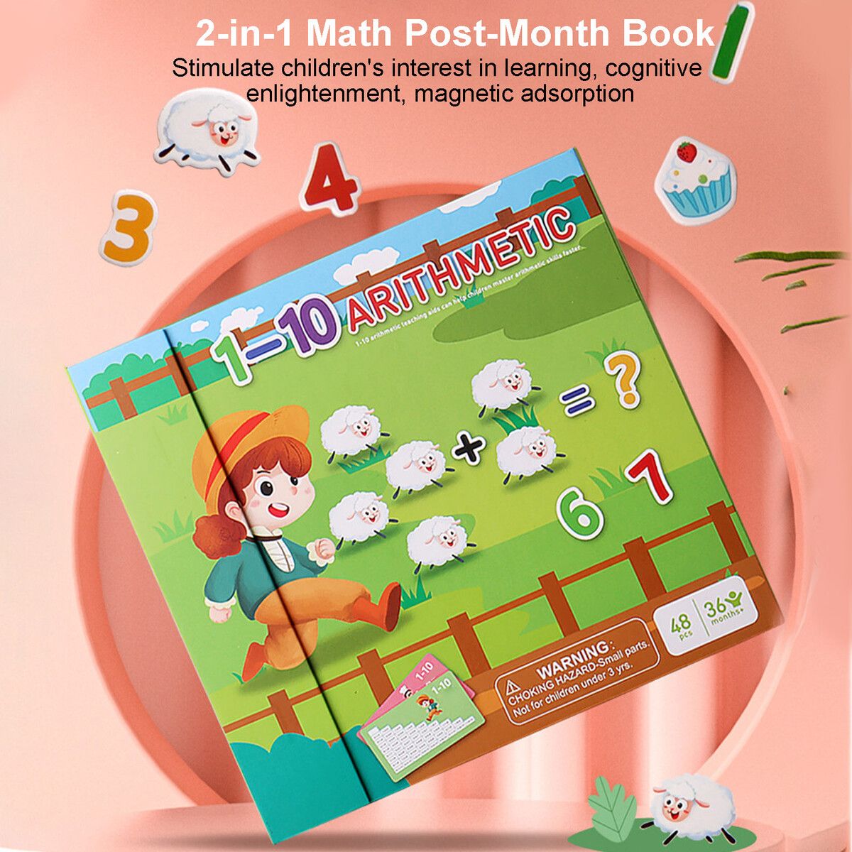 Math Busy Book For Toddlers Magnetic Sticking Preschool Learning ...