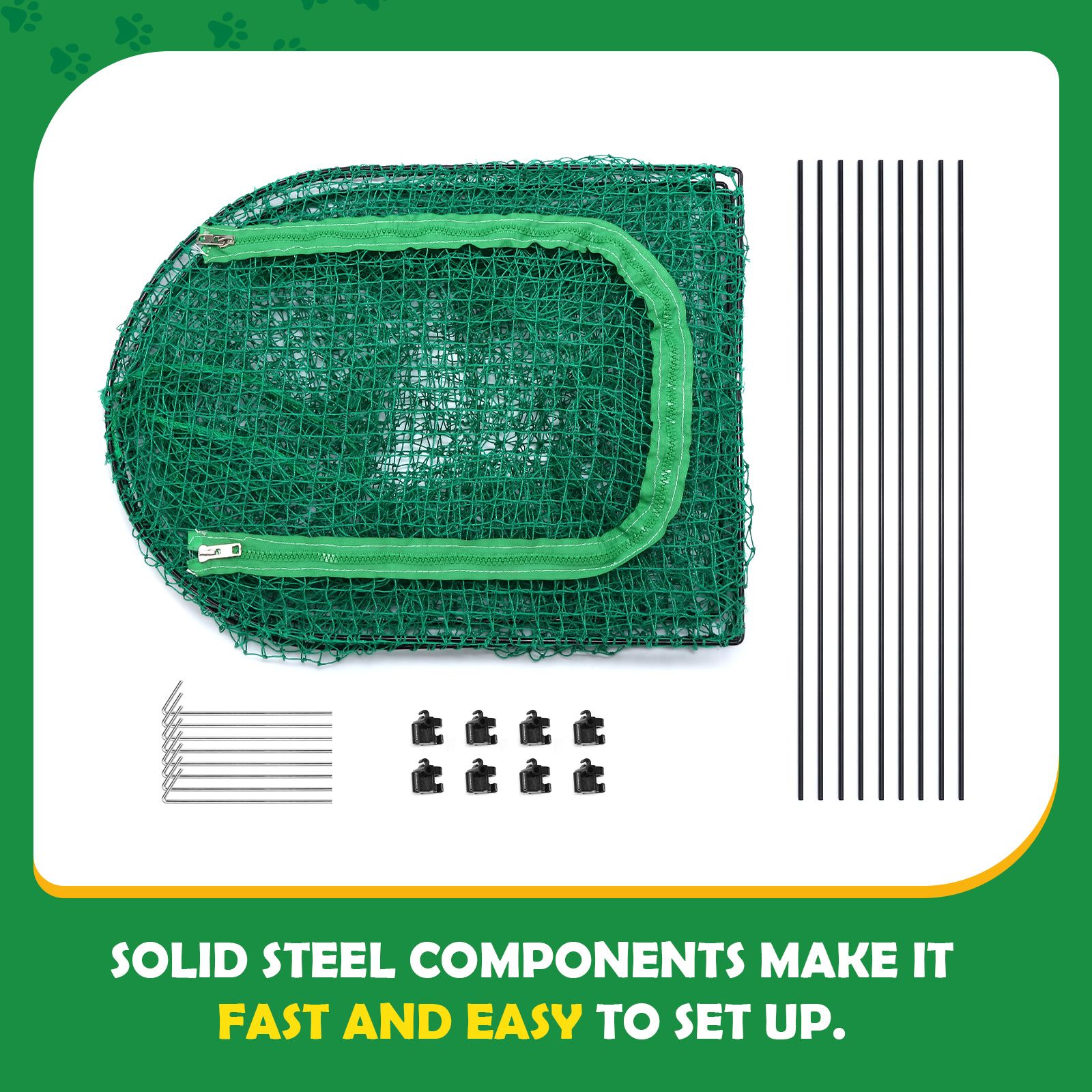 Cat Tunnel Enclosure Bird Cage Net Pet Netting Rabbit Parrot Bunny ...