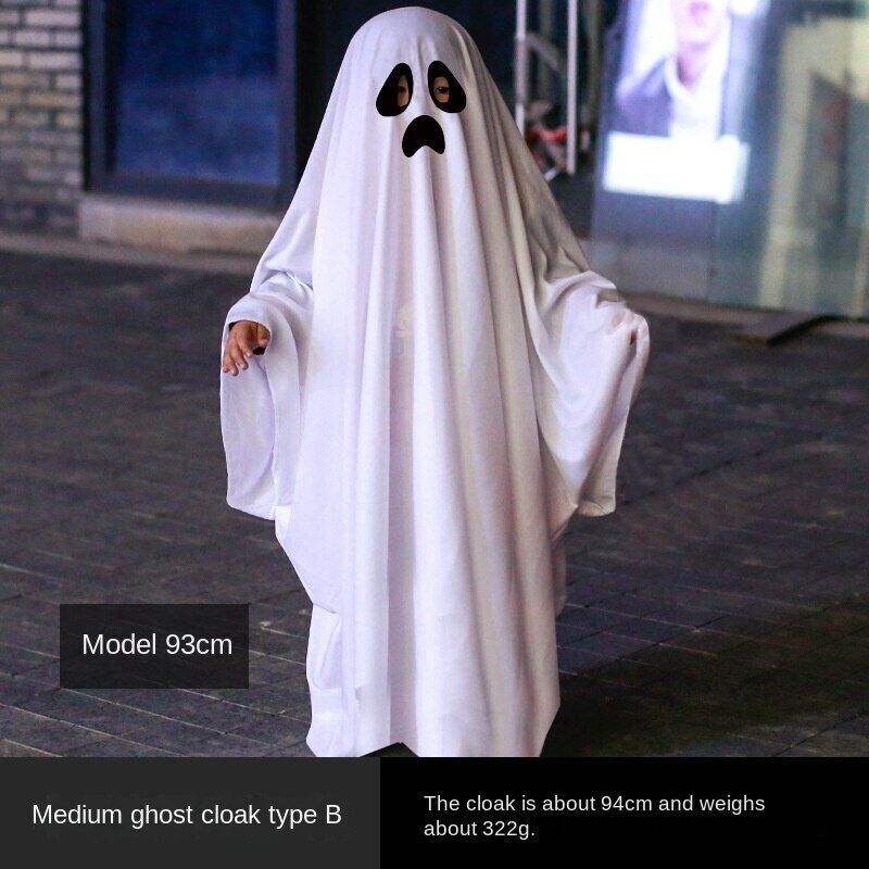 Halloween Ghost Costume Spooky Ghost Cloak Cosplay Role Play Trick-or ...