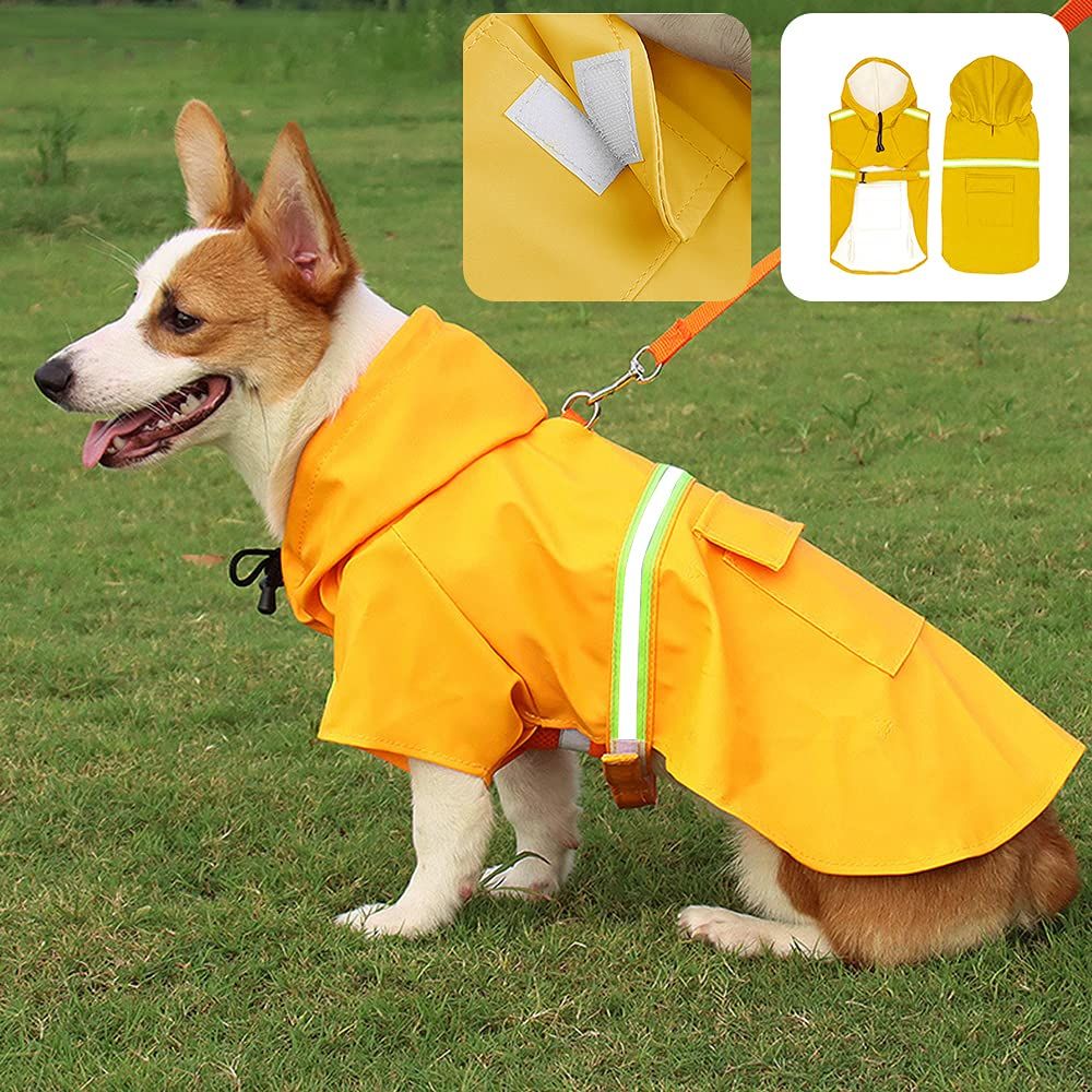 Waterproof Pet Dog Coat Jacket Vest Raincoat Clothes Dog Rain Coat ...