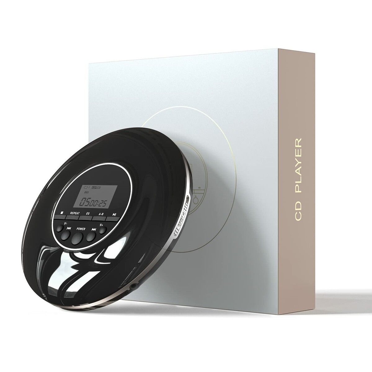 Portable CD Player,Small Music CD Player with Anti-Skip and Shockproof ...