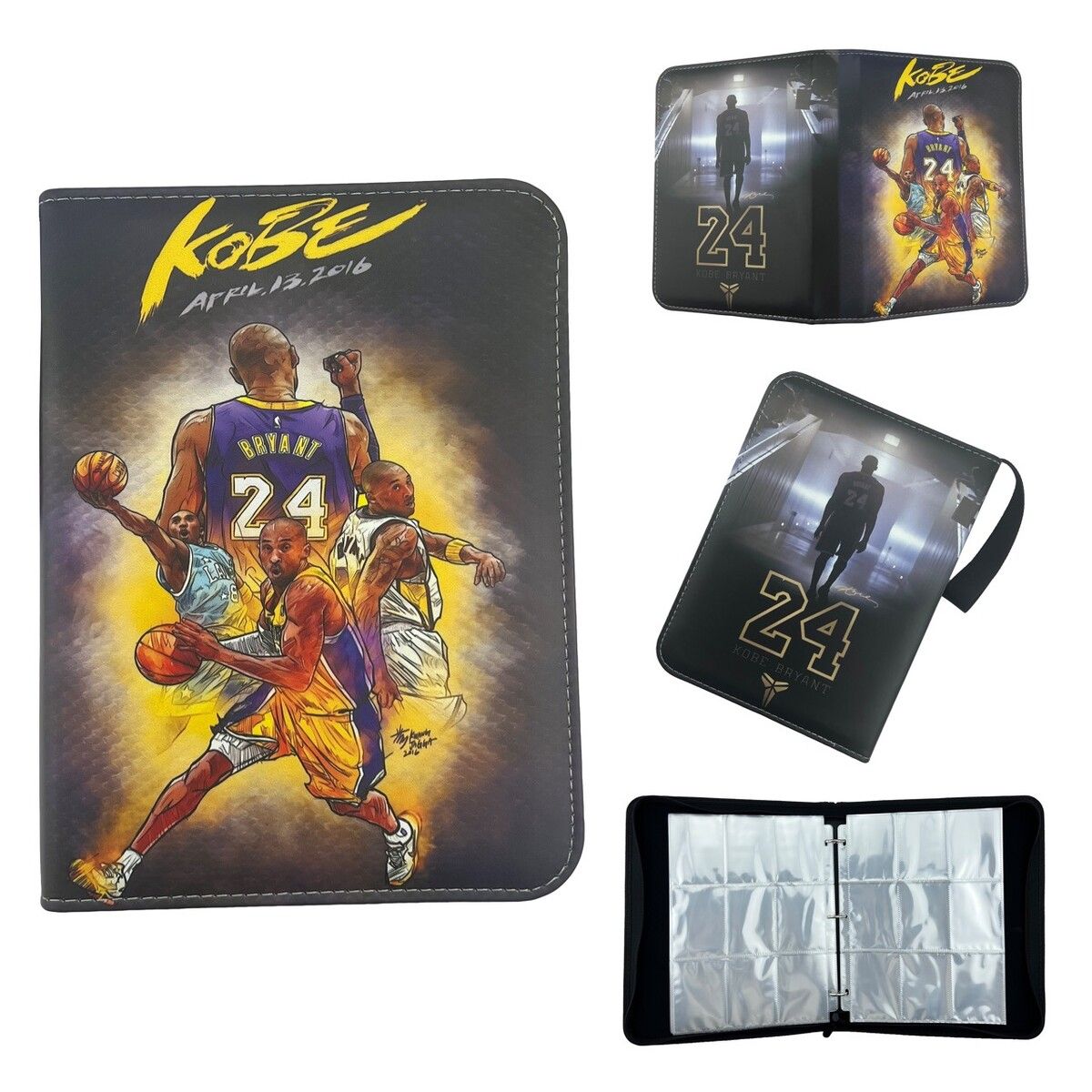 Binder NBA LA Lakers Kobe Bryant Cards 9 Pocket 900 Trading Games ...