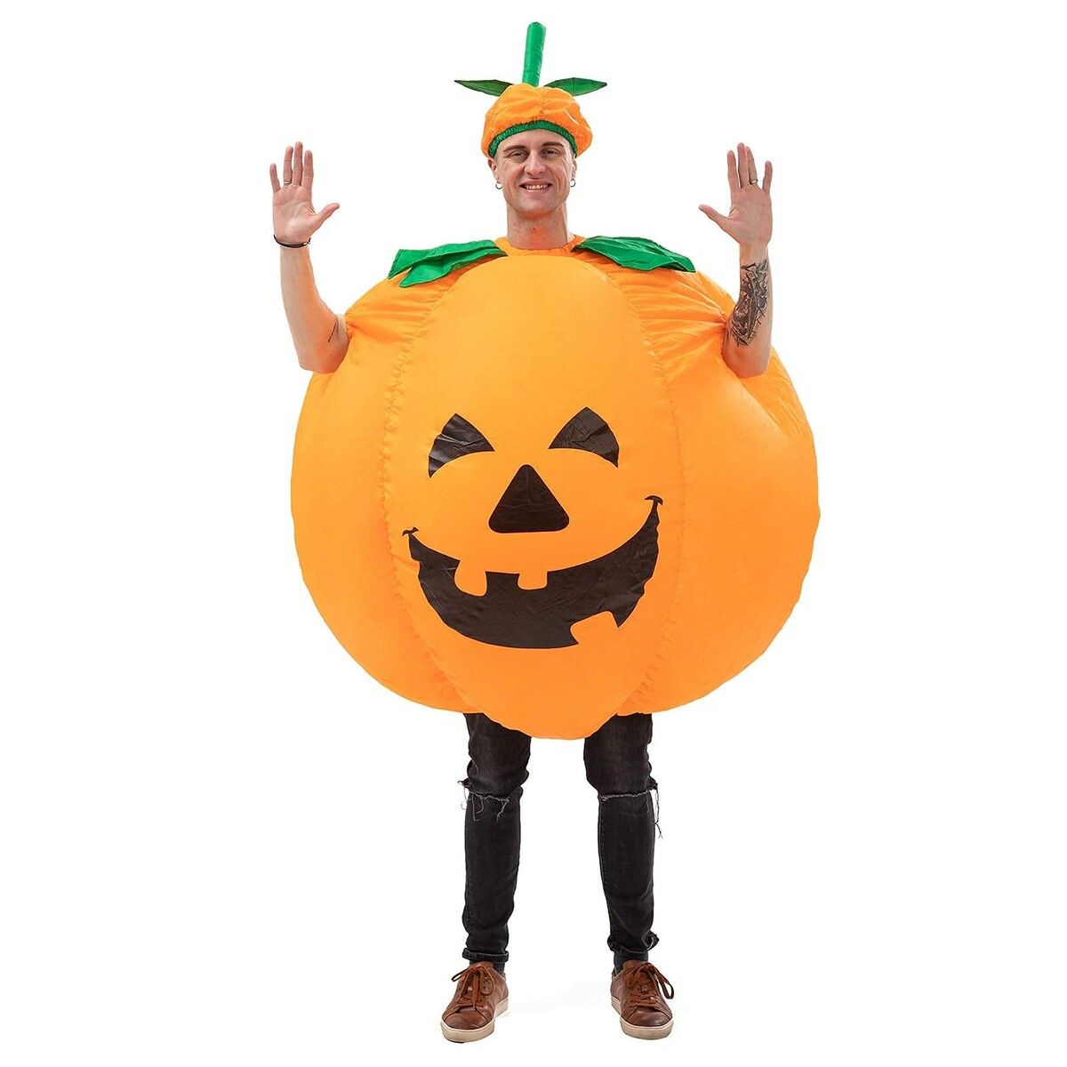 Halloween Pumpkin Costumes for Adults Inflatable Pumpkin Costume for ...