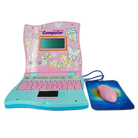 Children's Fun Educational Learning Laptop Computer in Pink - 20234E