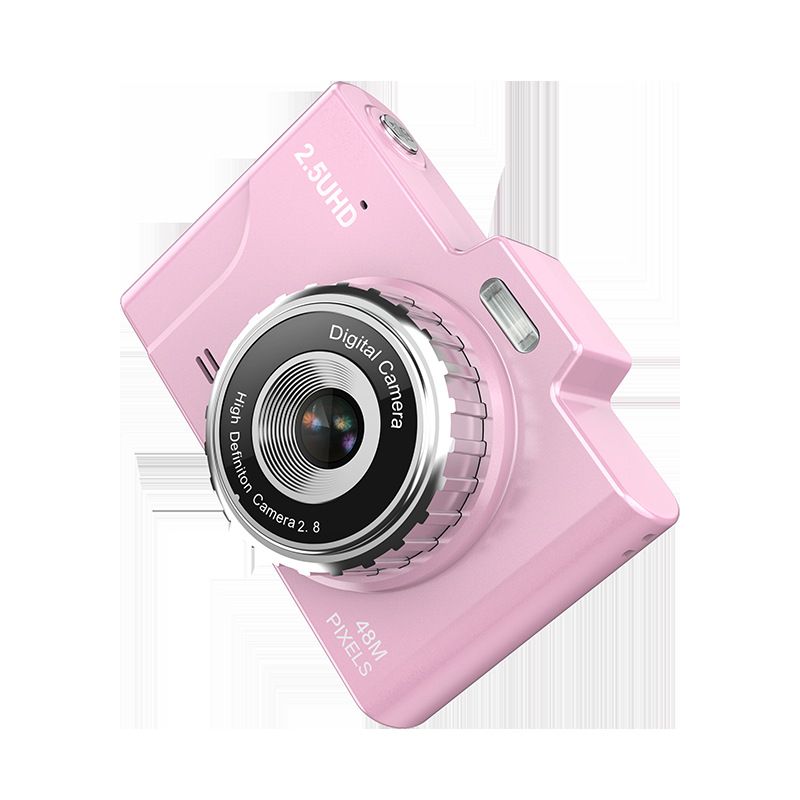 2.8 inch Digital Cameras 4800W High Definition Large Screen Camera (Pink)
