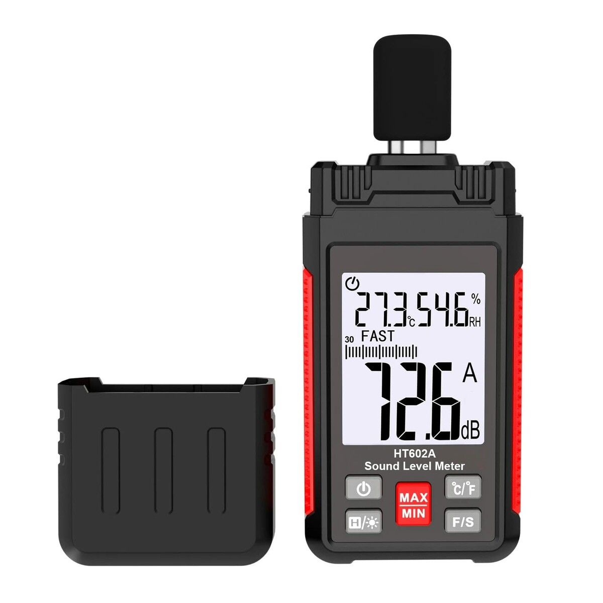 Decibel Meter Sound Level Portable SPL 225 Backlit LCD Screen AC ...