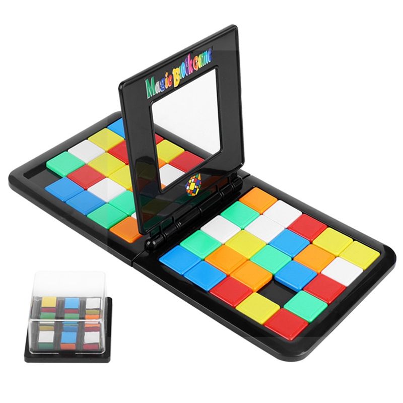 Color Battle Square Race Game Parent-Child Square Desktop Kids Puzzles ...