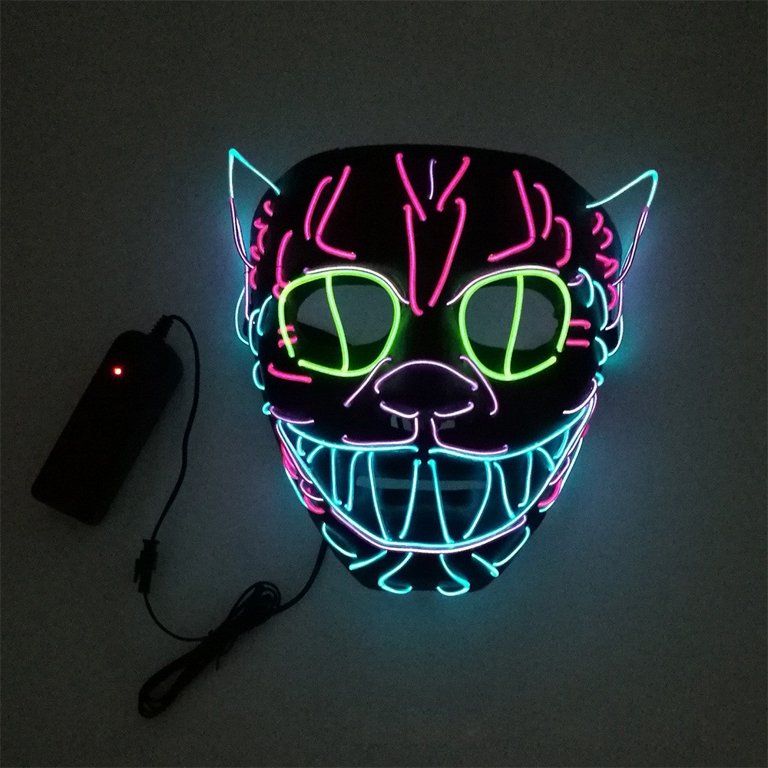 Halloween Mask LED Masks Glow Scary Mask Light Up Cosplay Mask