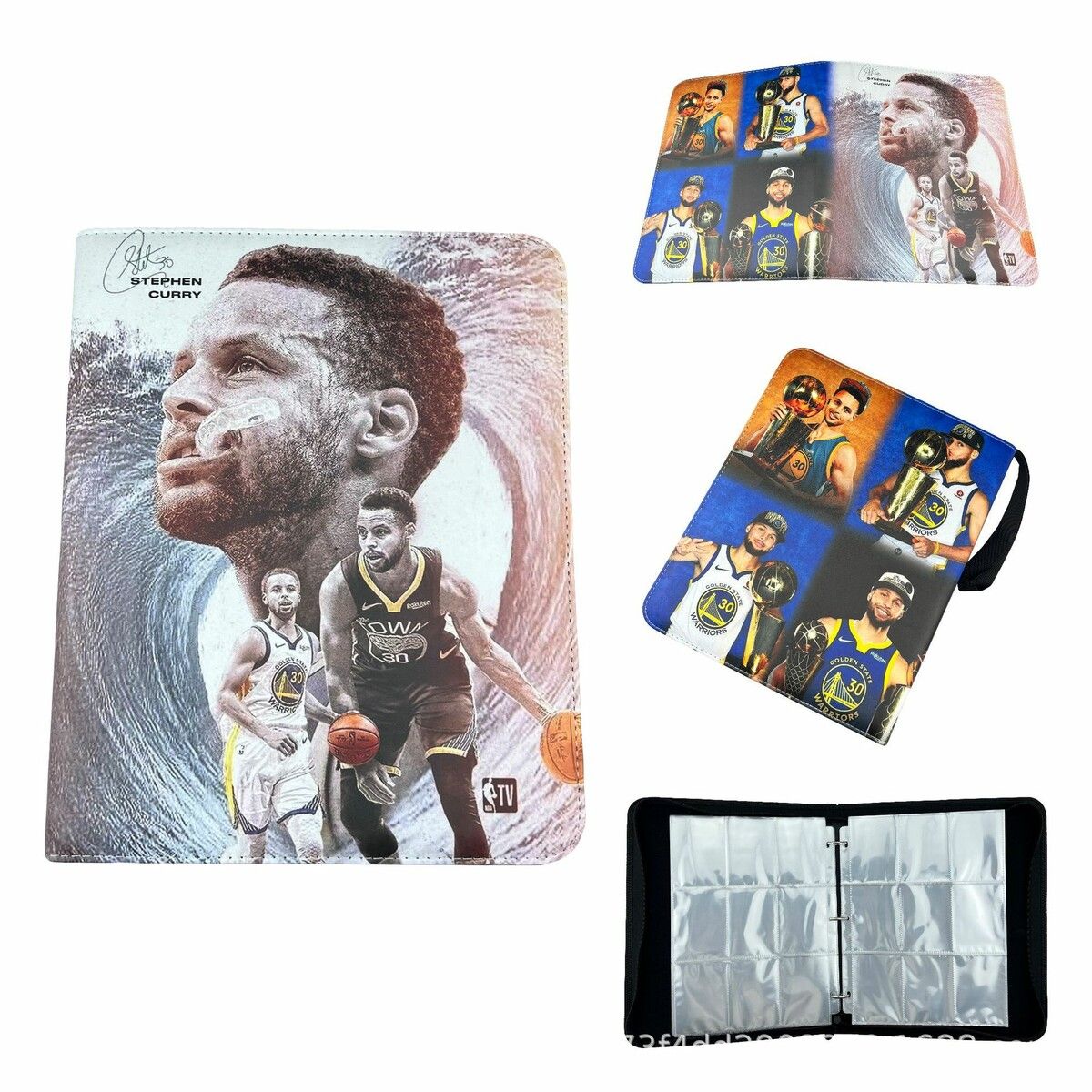 NBA Champion Steph Curry Card Binder For Cards Binder 9-Pocket, 900 ...