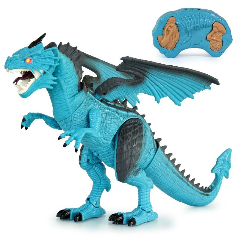 Remote Control Dinosaur LED Lighted Electric RC Toys Walking Roaring ...