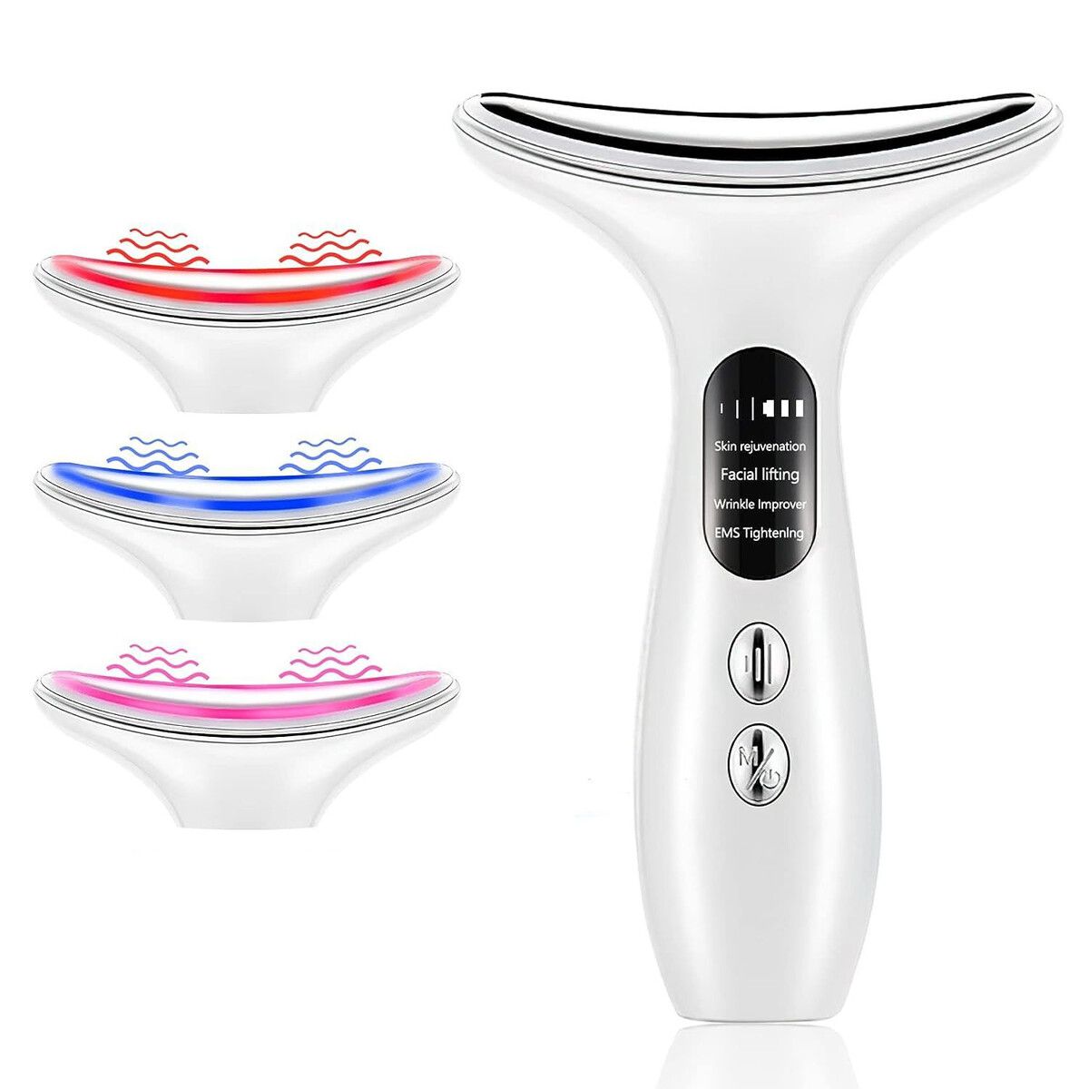 White - Professional EMS Micro-Current Face & Neck Lifting Anti-Aging ...