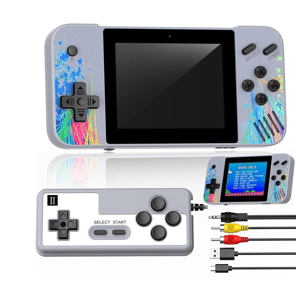 Handheld Game Console with 800 Classical FC Games 3.5 inch Color Screen ...