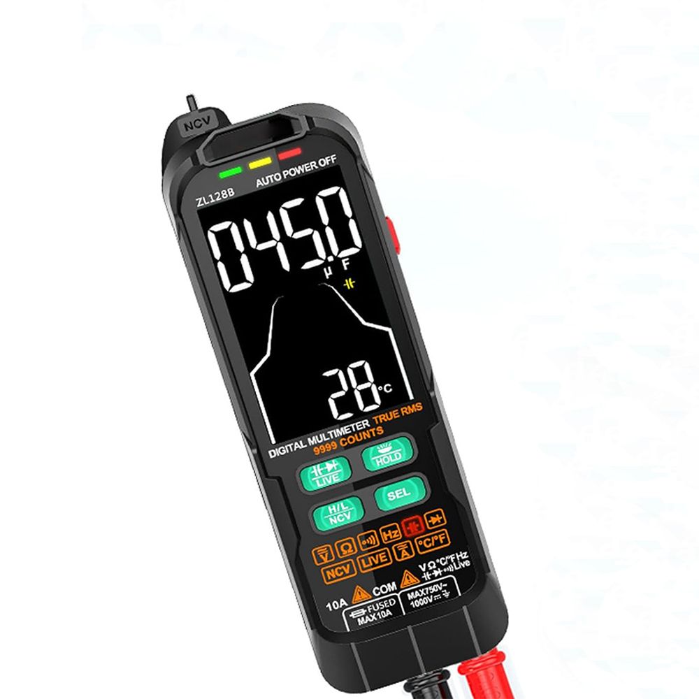 Digital Current Voltage Meter, Smart Digital Multimeter Large Backlit ...