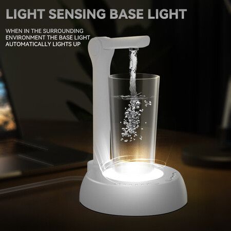 Desktop Water Bottle Dispenser - Smart Night Lights Countertop Water ...