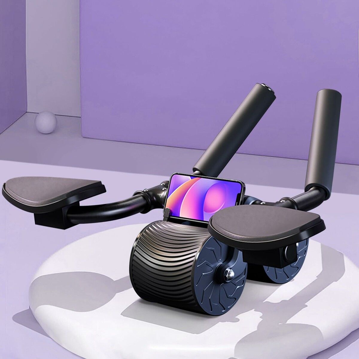 Ab Wheel Roller with Elbow Support,Automatic Rebound Abdominal Wheel,Ab ...