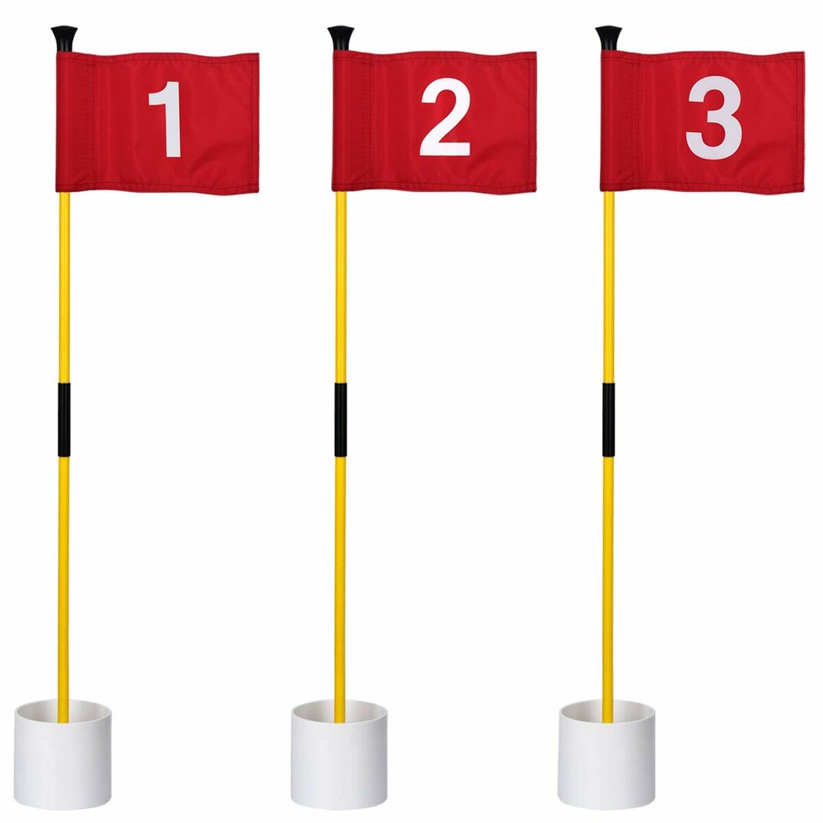Golf Flagstick Mini,Putting Green Flag for Yard,All 3 Feet,Double-Sided ...