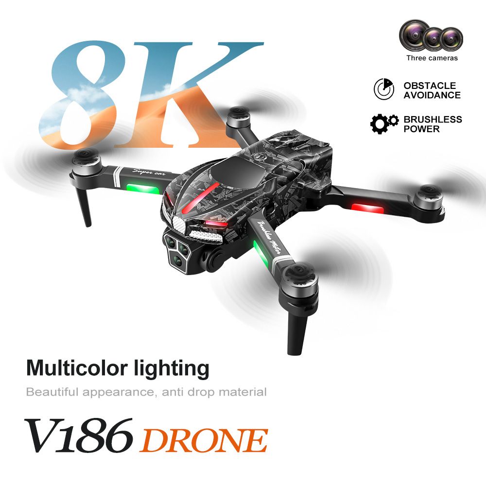 New Drone 8K Professional Three HD Camera Aerial Photography Obstacle ...