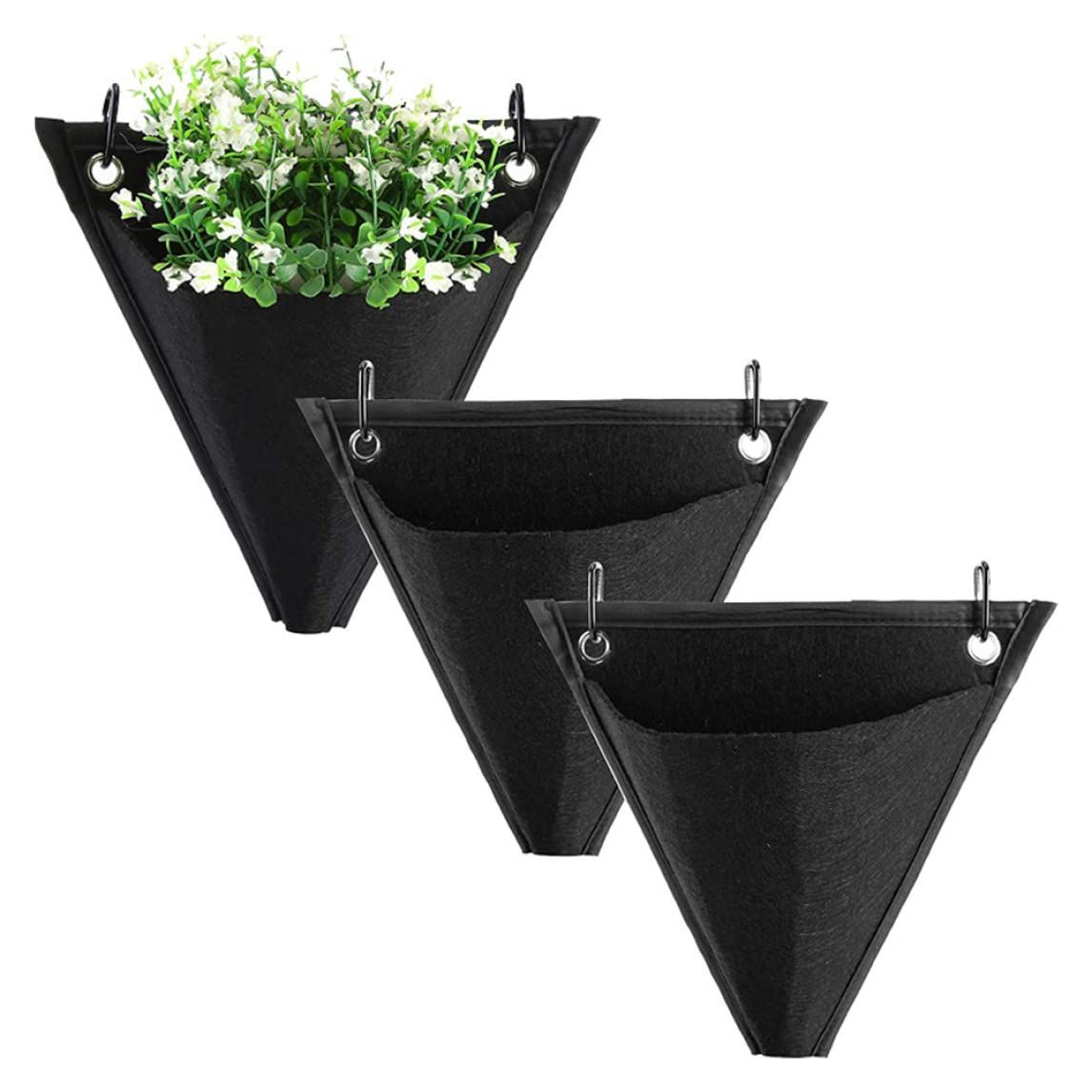 3PCS Wall Planters Vertical Garden Planter Wall Hanging Planter Pockets ...