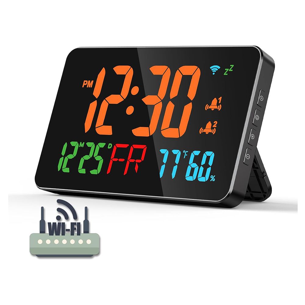 Digital Clock Alarm Clock, Accurate time, Extra Large Letters, Desk ...