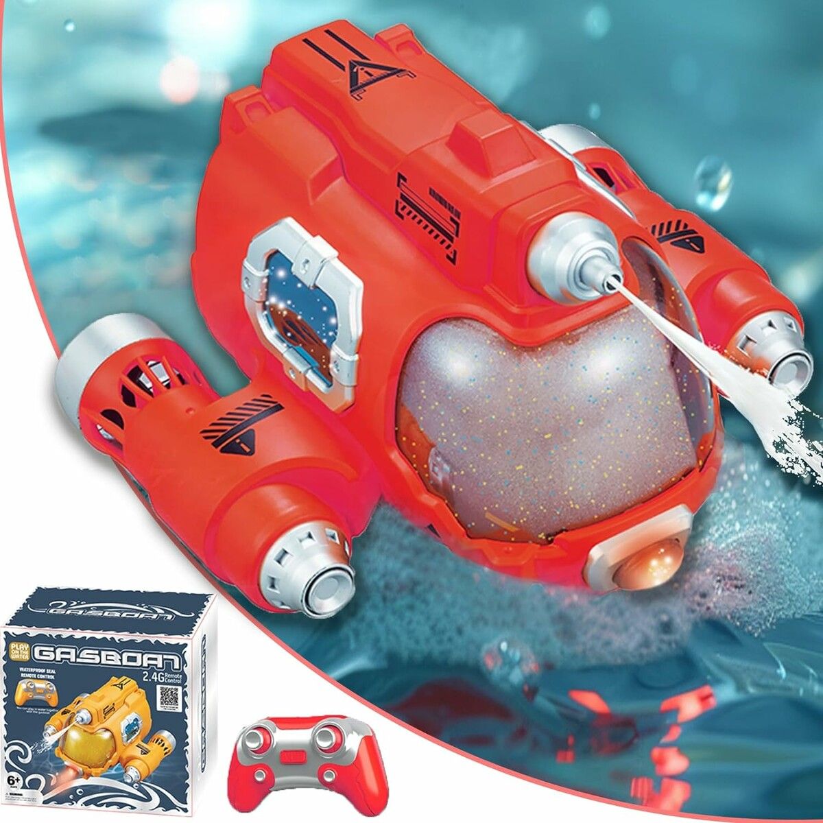 Remote-Controlled Fountain Hippo Boat for Swimming Pool and Lakes,2 ...