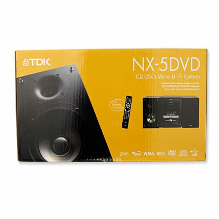 TDK DVD / MP3 / CD / CD-R / CD-RW Front Loading Micro Hi-Fi System with ...