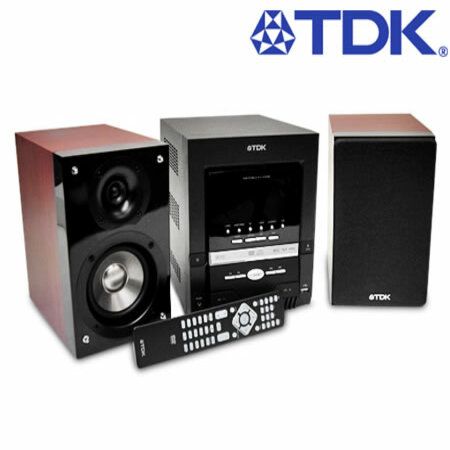 TDK DVD / MP3 / CD / CD-R / CD-RW Front Loading Micro Hi-Fi System with ...