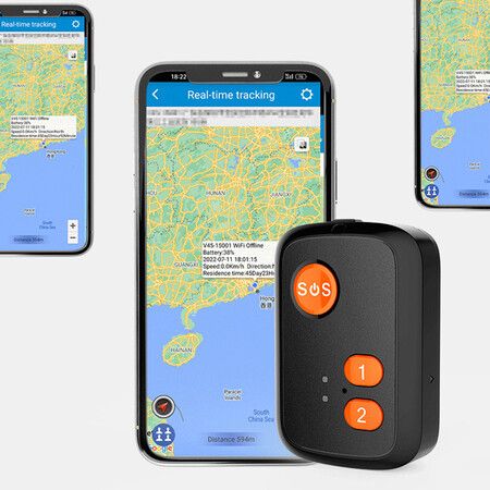 4G Full NetCom Personal GPS Tracker Smart Tracking Pendant Audio Call ...