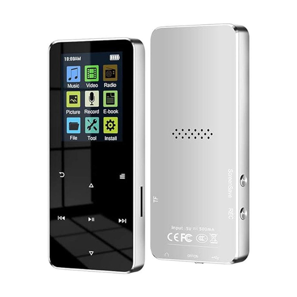 16GB MP3 Player Bluetooth 5.0 1.8-inch Screen Touch Buttons Portable Hi ...