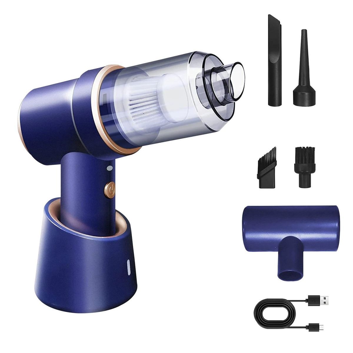 MIRAKLASS 45000RPM 7.8V Rechargeable Cordless Air Duster and Car Vacuum ...