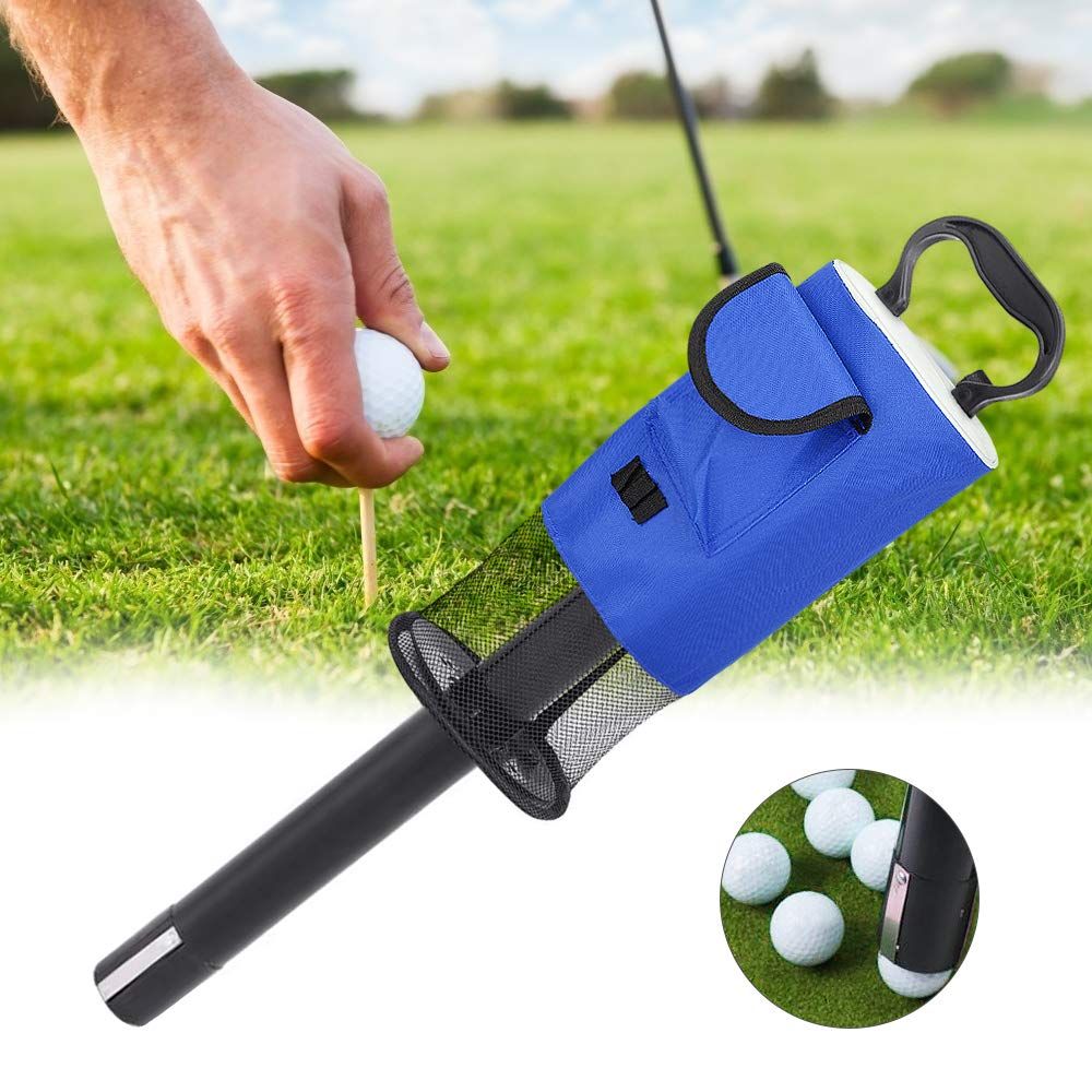 Golf Ball Retriever,Portable Shag Bag Golf Ball Pick Up with Removable ...