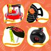 Kids Kitchen BBQ Grill Barbeque Playset Pretend Play Set with Cooking ...