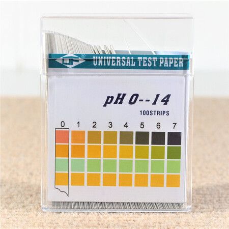 PH Test Strips, Universal Application (pH 0-14), 100 Strips for Saliva ...