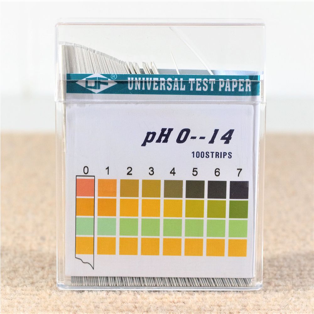 PH Test Strips, Universal Application (pH 0-14), 100 Strips for Saliva ...