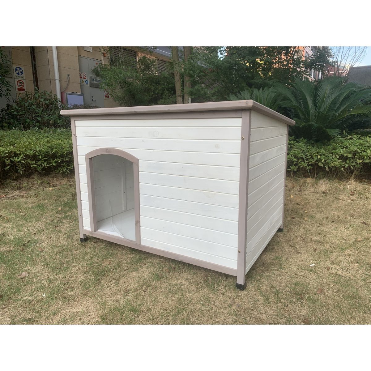 YES4PETS XXL Timber Pet Dog Kennel House Puppy Wooden Timber Cabin With ...