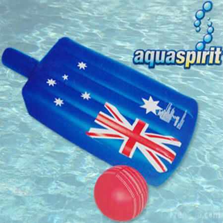 Aqua Spirit Large Australia Floating Cricket Bat & Ball Inflatable Kids ...