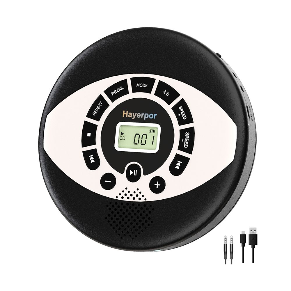 CD Player, USB Rechargeable Multifunction Portable CD Player with ...