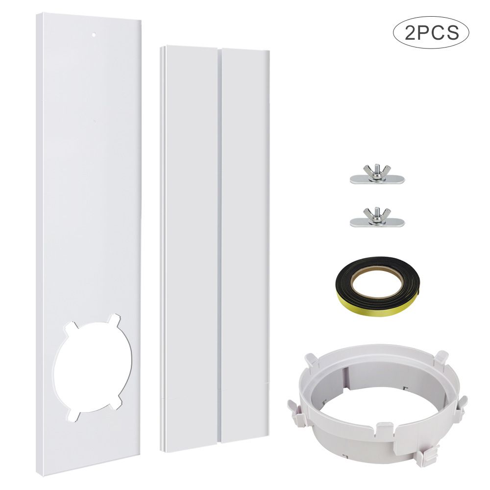 67-120cm Portable AC Window Kit Slide Rail Interlock Design Air ...