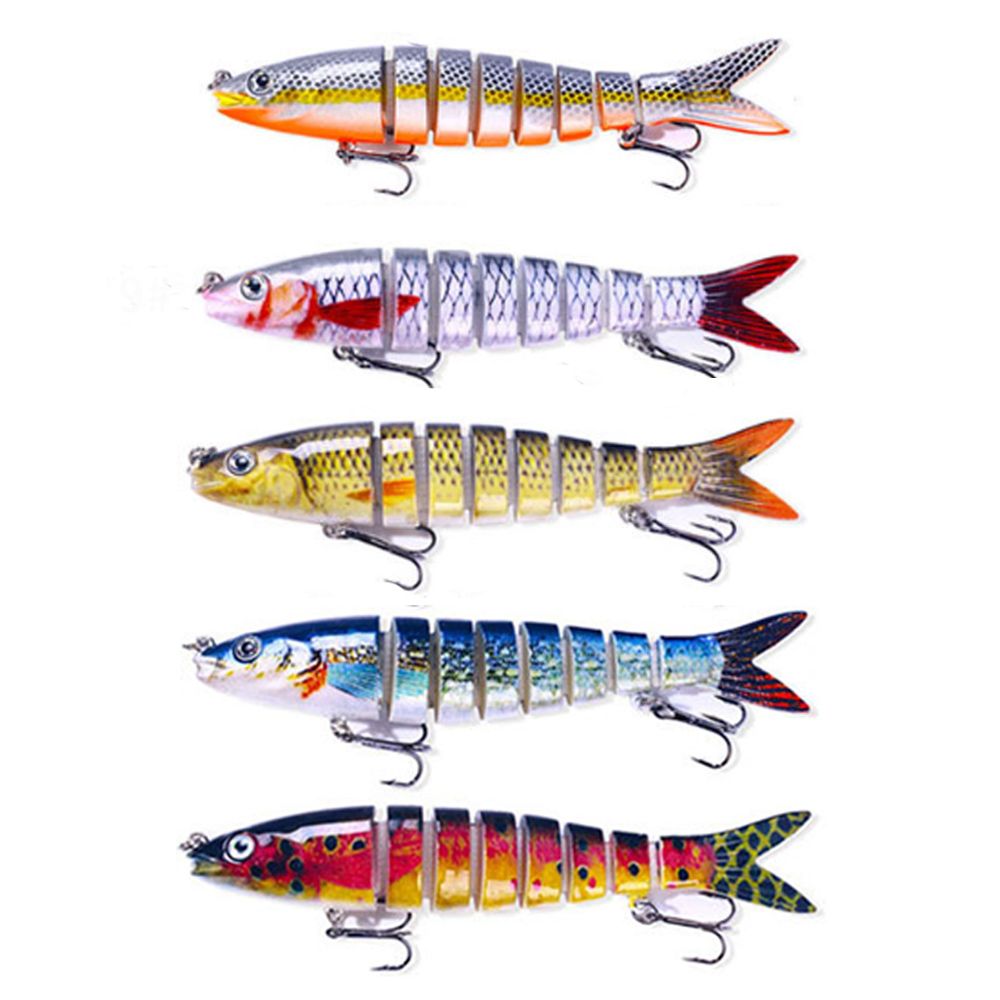 Fishing Lures for Freshwater and Saltwater, 5 Pcs Lifelike Swimbait for ...