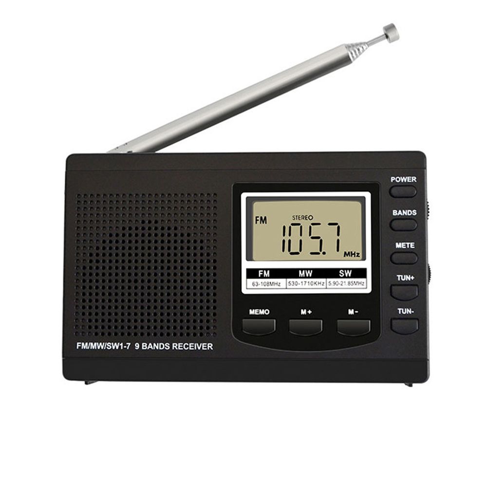 Mini Radio, Portable Mini AM/FM Radio with Digital Alarm Clock FM/MW/SW ...