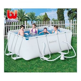 Bestway Luxury Oval Pool Set Above Ground Pro Frame Swimming Bath Spa 5 ...