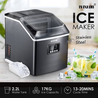 Maxkon 27KG Ice Cube Maker Machine Dispenser Home Commercial Benchtop ...