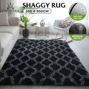 Large Area Floor Rug Mat Living Room Bedroom Carpet Office Non Slip ...