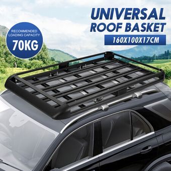 Universal Roof Rack Basket Luggage Carrier Cargo Holder Storage for Car ...