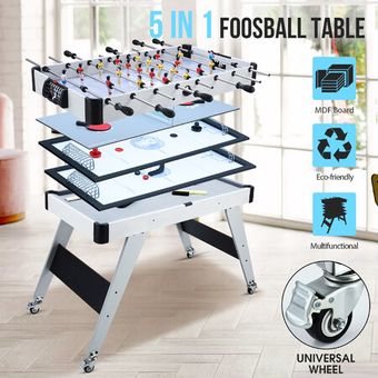 4-in-1 Games Table- Air Hockey / Pool / Foosball / Table Soccer | Crazy Sales