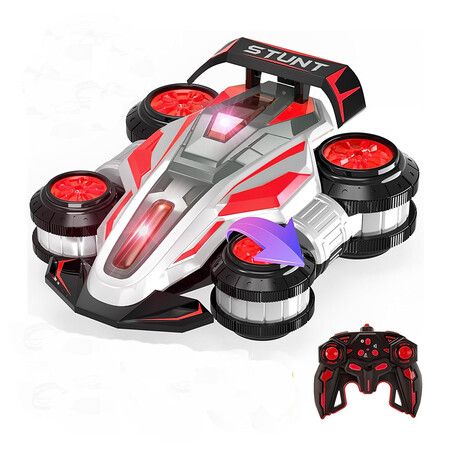 1:14 Remote Control Roll Stunt Car for Boys 360 Degree Rotating 4WD RC ...