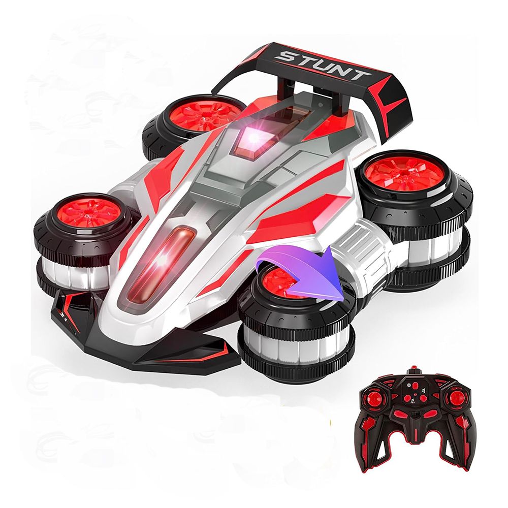 1:14 Remote Control Roll Stunt Car for Boys 360 Degree Rotating 4WD RC ...